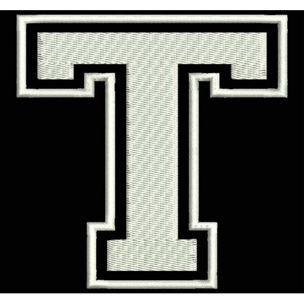 Parche Bordado "T" (LETRA T)